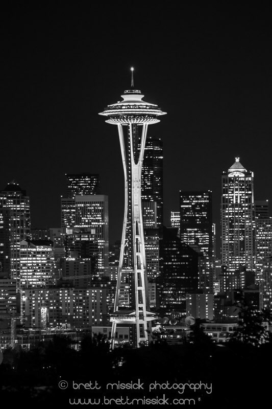 Seattle Black And White Art