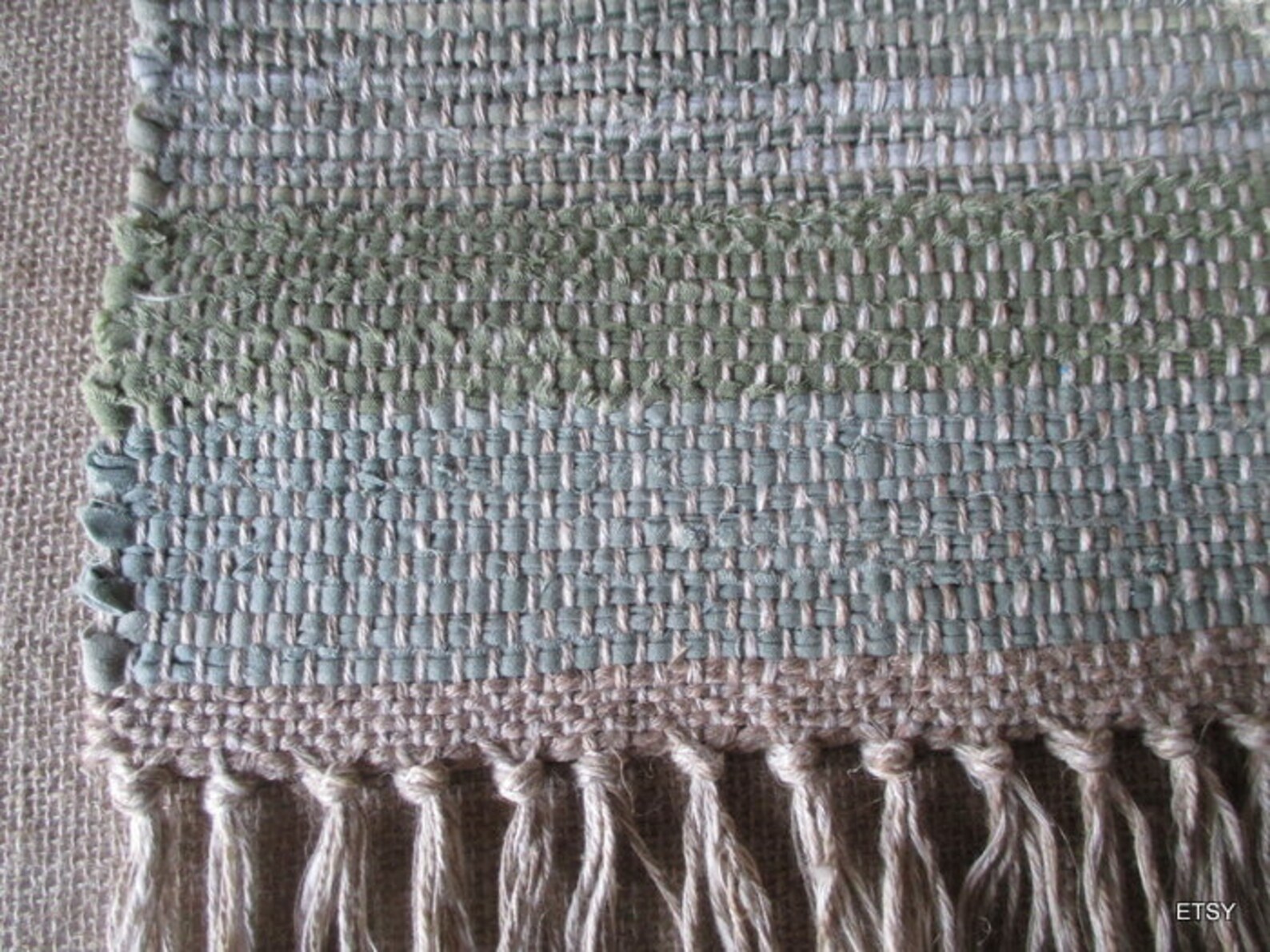 Table Runner Rag Table Runner Handwoven 64 by - Etsy