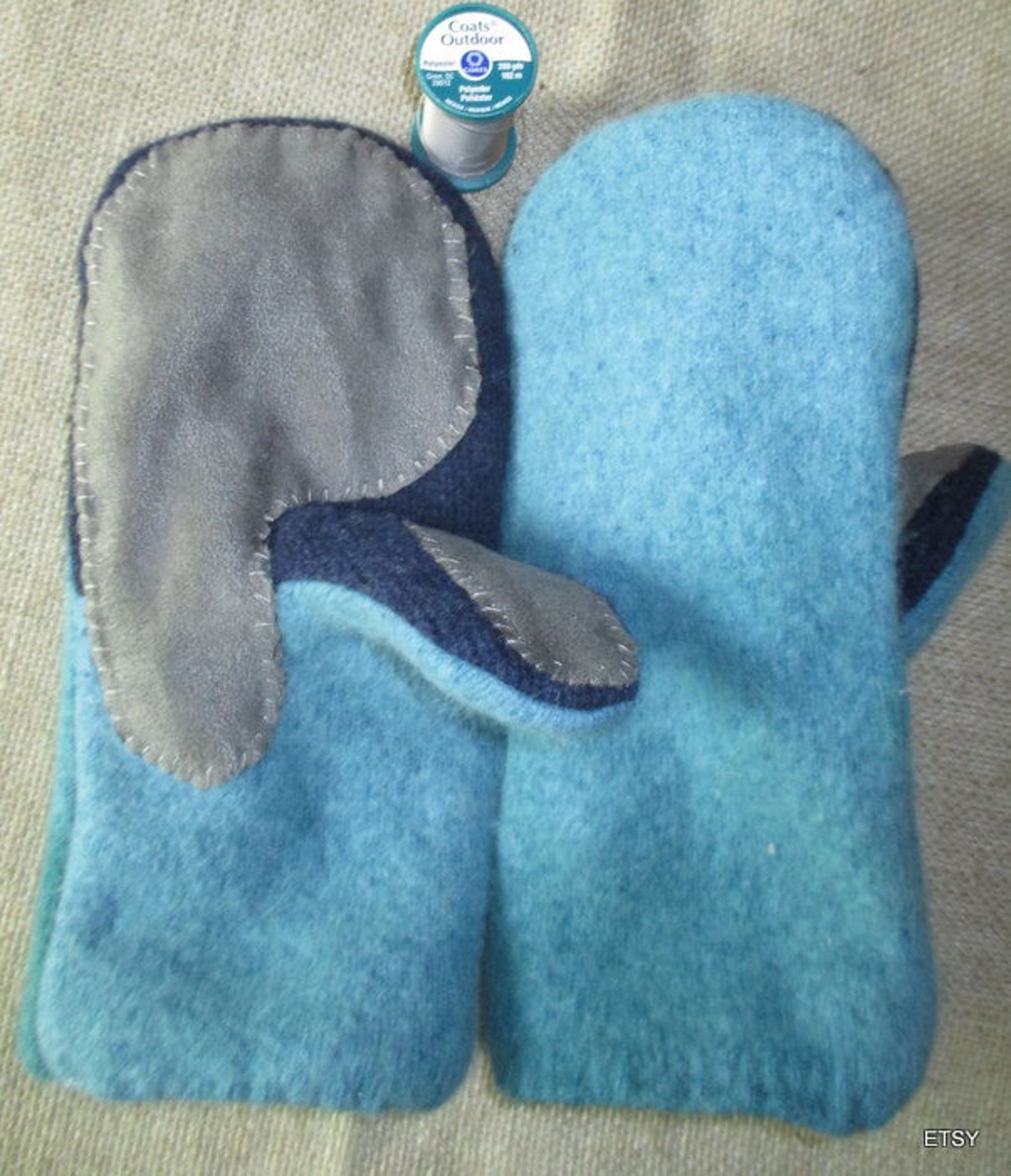 Mittens Women's Felted Wool Sweater Mittens Added Poly - Etsy