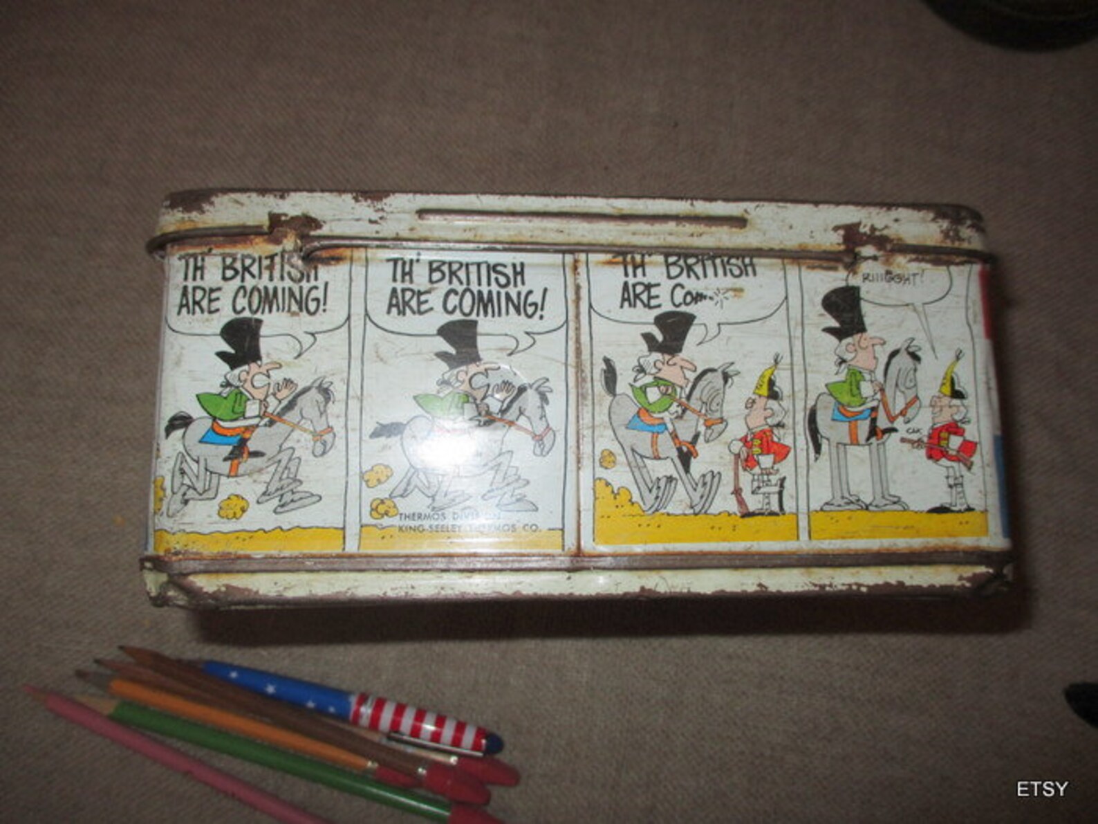 Lunch Box, "yankee Doodles" , Copyright by Los Angeles Times , 1976 ...