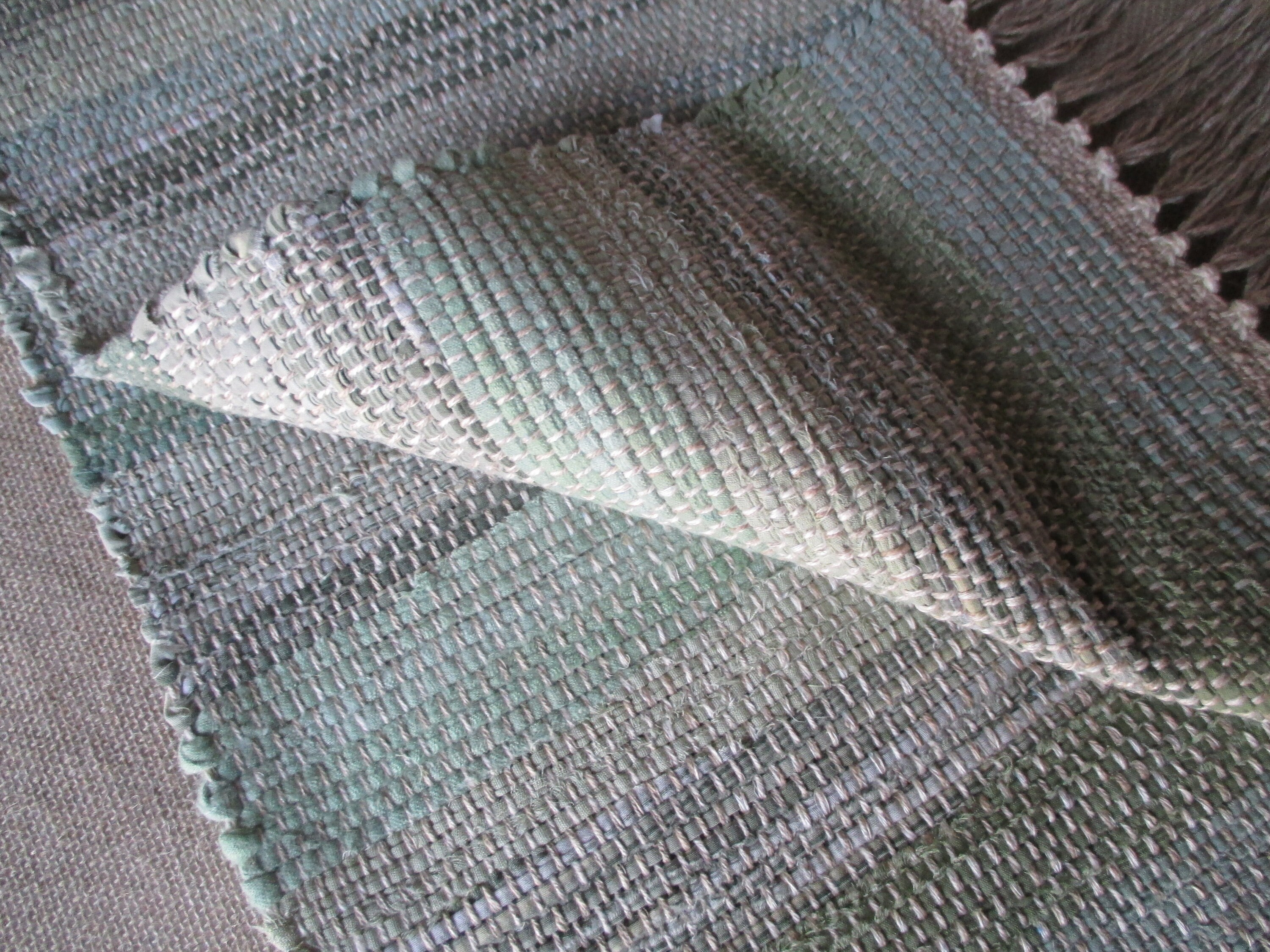 Table Runner Rag Table Runner Handwoven 64 by - Etsy