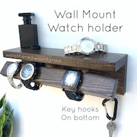 Wooden Watch Wall Display, Watch Wall Mount, Wall Watch Holder, Watch ...