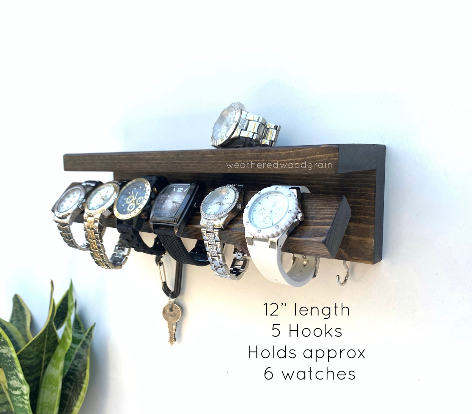 Watch Organizer Wall Mount Watch Holder Watch Holder Shelf | Etsy