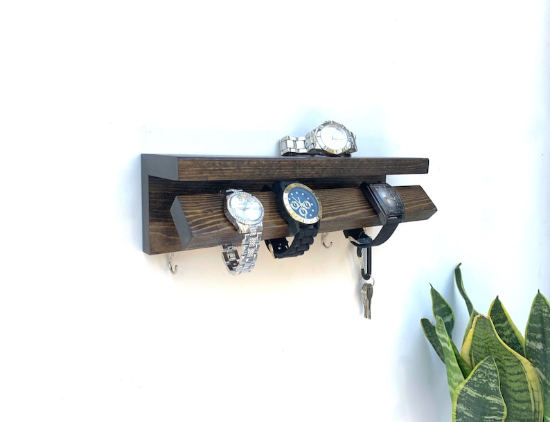 Watch Organizer Wall Mount Watch Holder Watch Holder Shelf | Etsy