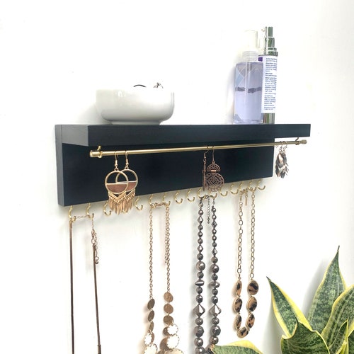 Wall Mounted Earring Organizer Earring Holder Jewelry - Etsy