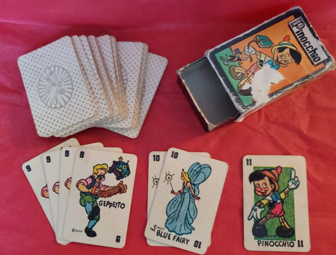 Mini Pinocchio Card Game Vintage Disney - Etsy