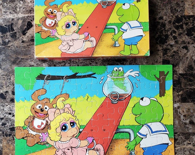 Muppet Babies Complete Puzzle Piggy Kermit Rolf - Etsy