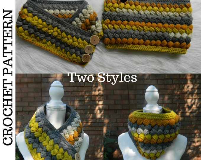 The Braidy Cowl PATTERN Digital Download, Crochet Pattern, Braided Puff ...