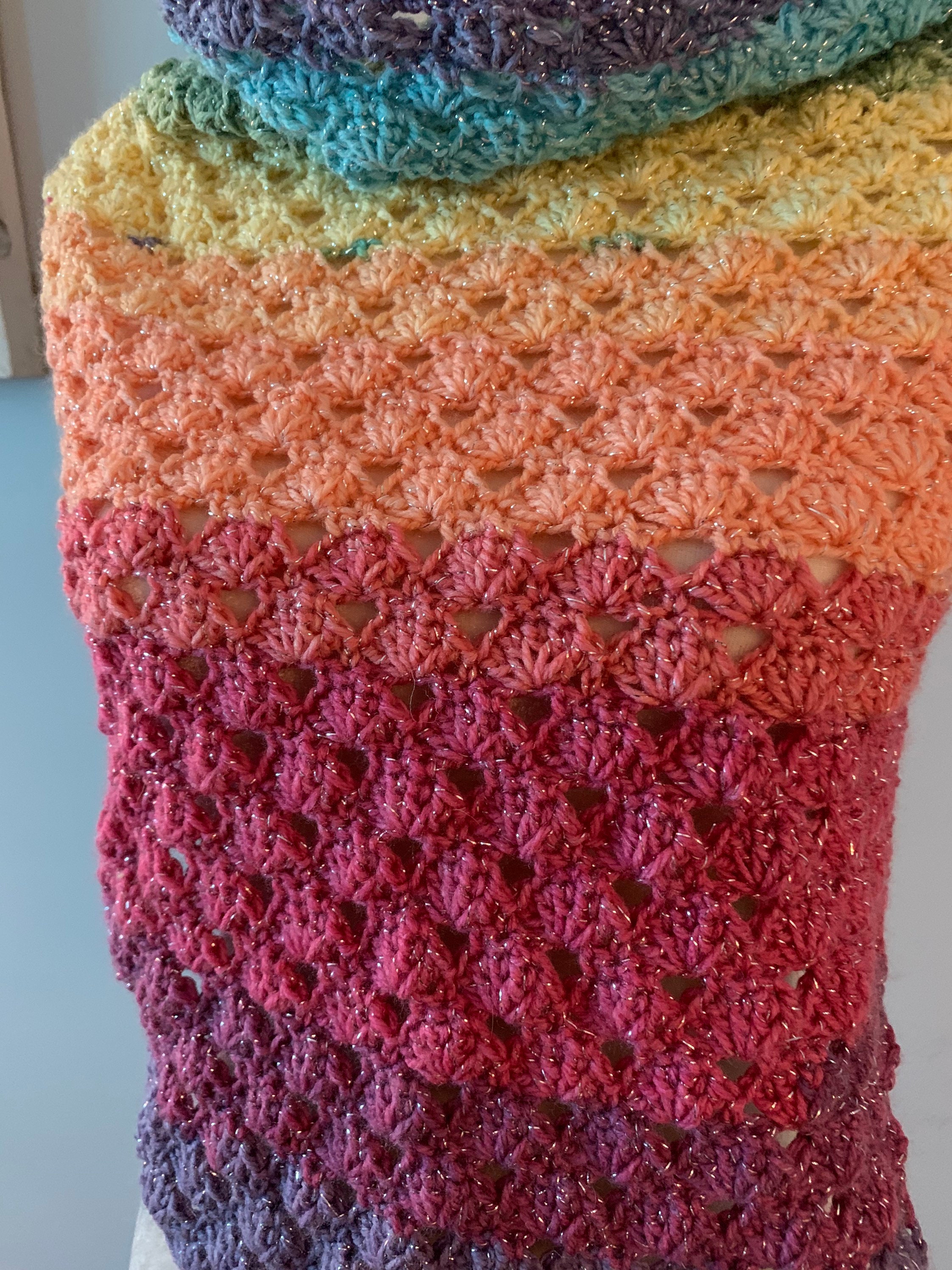 The Soothing Shells Shawl CROCHET PATTERN PDF How to | Etsy