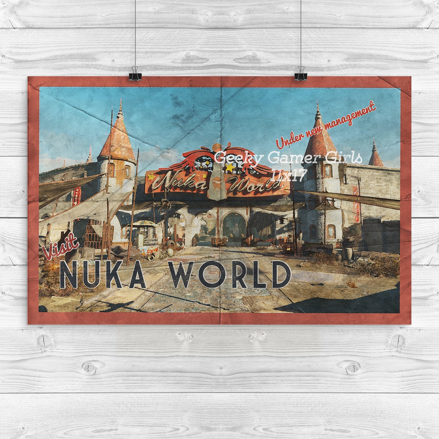 Fallout Poster Nuka World travel poster Vintage travel | Etsy