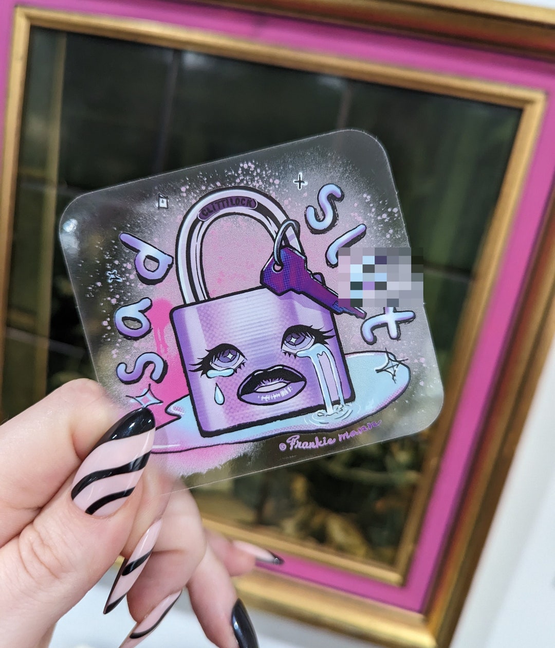 Chastity /orgasm Denial/ Sissy Sticker | Sad Sl*t | Clear Cute Decal - Etsy