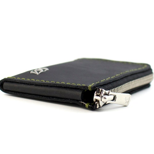 Matchbox Hand-stitched Leather Zipper Wallet Minimalist - Etsy