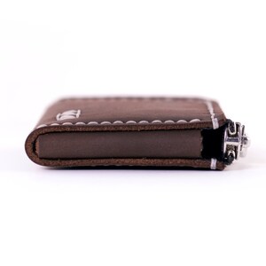 Matchbox Hand-stitched Leather Zipper Wallet | Minimalist Zipper Wallet ...