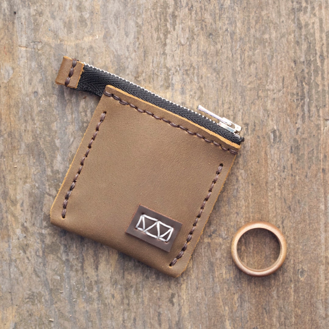 Leather Wedding Ring Pouch for Ring Bearers Wedding Band Pouch ...