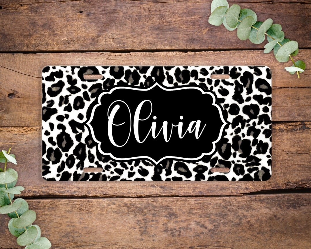 Animal Print License Plate , Cheetah Name Vanity License Plate - Etsy