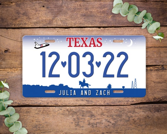 Texas Personalized License Plates Application