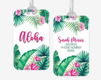 Personalized Luggage Tag, Sun Sand Beach Luggage Tag, Vacation Bag Tag ...