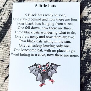 Bat Hand Puppet, Bat Story, Finger Play, Teacher Gift - Etsy