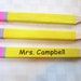 Teacher Name Pencil Teacher Gift Personalized Teacher Sign - Etsy
