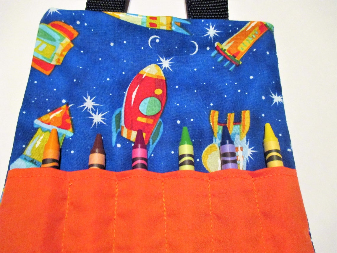 Rocket Ship Mini Crayon Bag, Party Favor Bags, Goody Bags - Etsy
