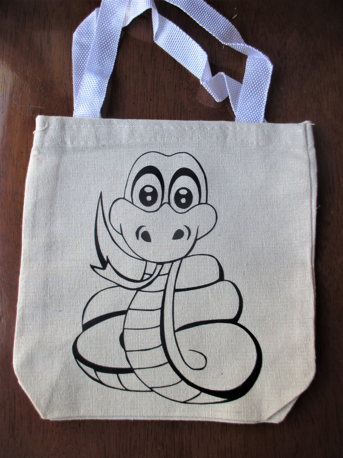 Color Your Own Children's Tote Bags, Birthday Gifts, Fun Activity - Etsy