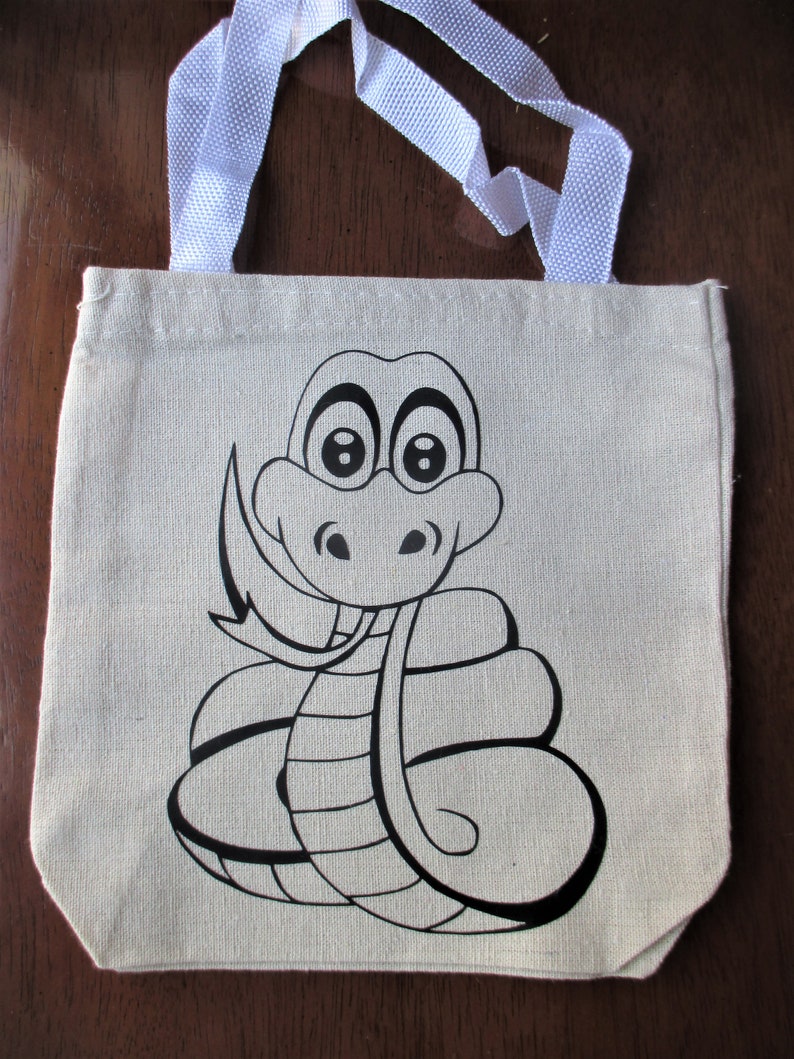 Color Your Own Children's Tote Bags, Birthday Gifts, Fun Activity - Etsy