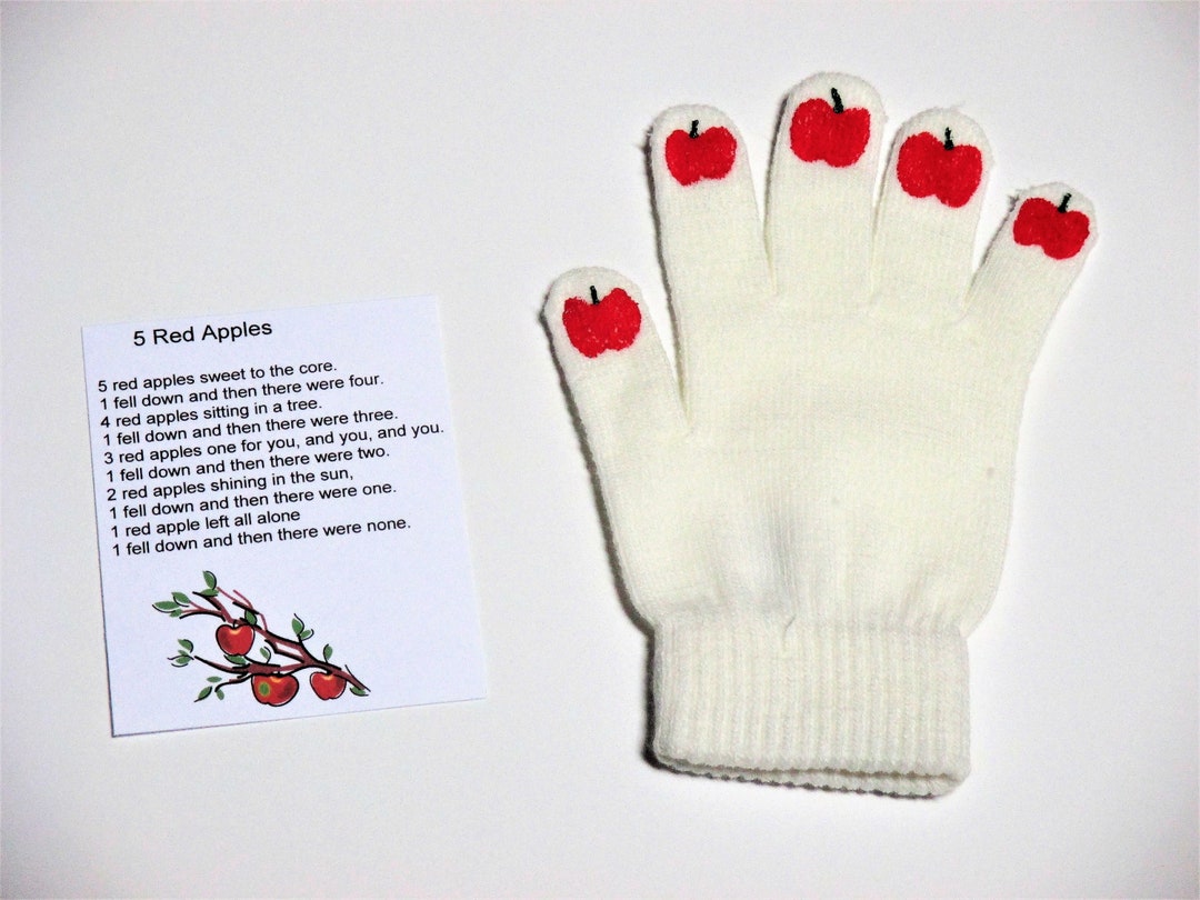 Apple Hand Puppet, Story Telling, Teacher Gift, Literacy Activity - Etsy