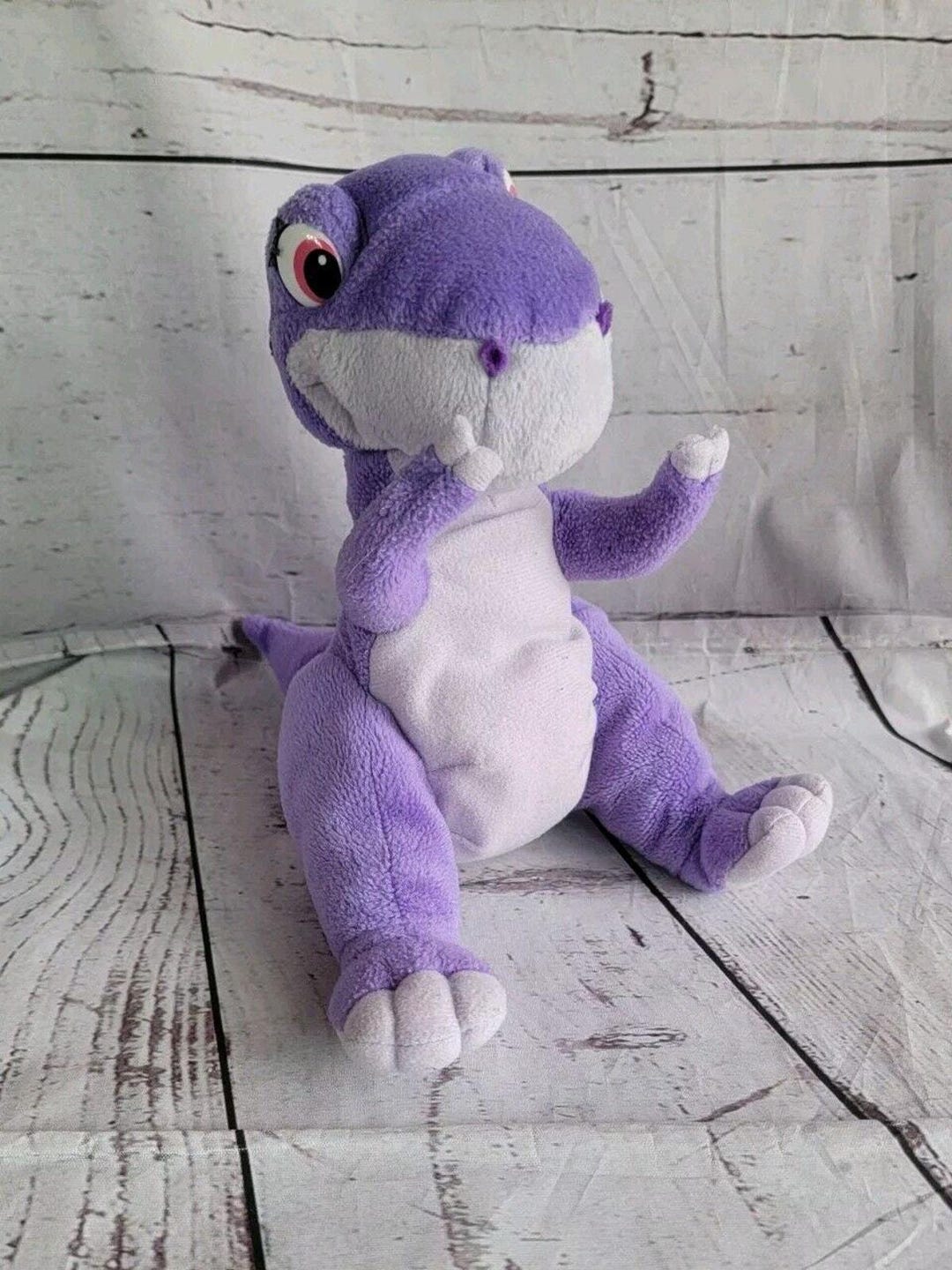 The Land Before Time Dinosaur Chomper Plush Purple T-rex Soft Toy ...