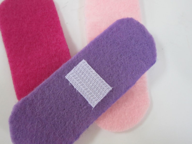 Felt Band-aids Stuffed Animal Bandaid Pretend Play - Etsy