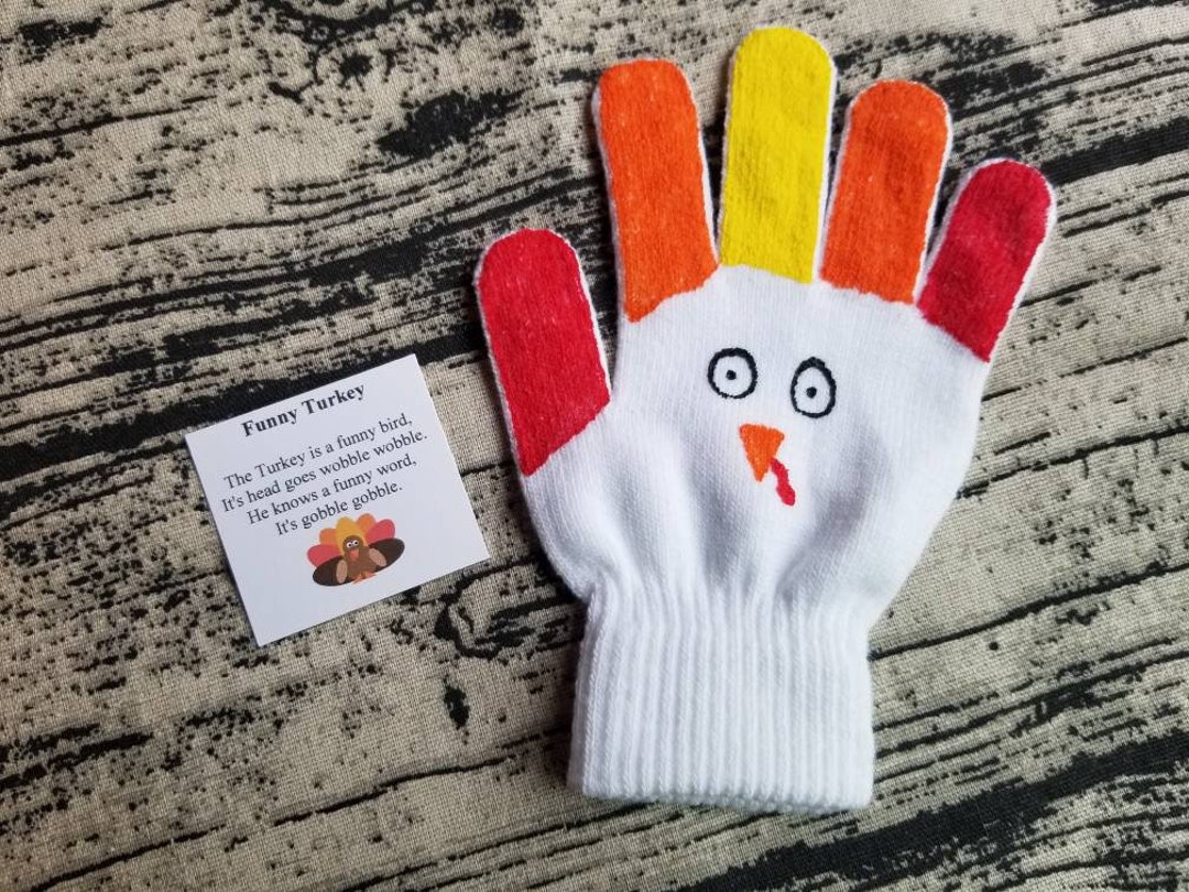 Turkey Hand Puppet, Thanksgiving Hand Puppet, Teacher Gift, Story ...