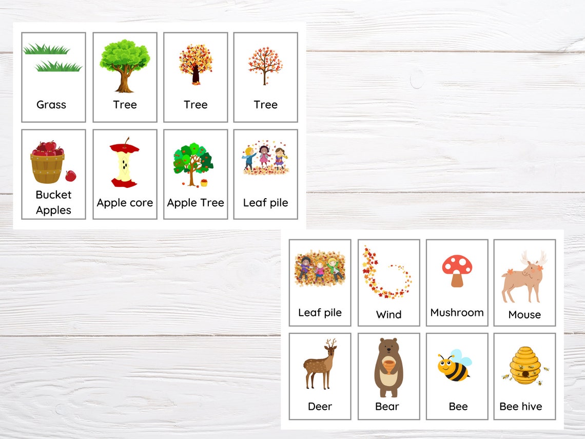 Fall Story Cards Story Building Activity Creativity Building - Etsy