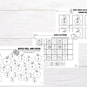 Apple Unit Pre-k, Apple Work Sheet, Math, Science Preschool ...