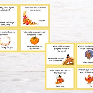 Thanksgiving Lunch Box Jokes for Kids, Printable Lunch Box Notes - Etsy