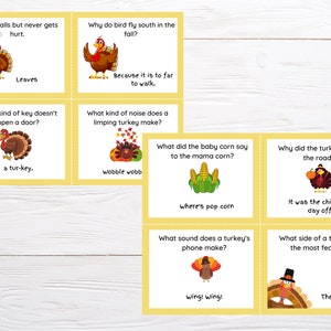 Thanksgiving Lunch Box Jokes for Kids, Printable Lunch Box Notes - Etsy