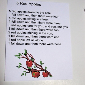 Apple Hand Puppet, Story Telling, Teacher Gift, Literacy Activity - Etsy