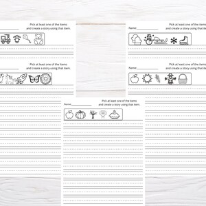 Story Starter Activity Sheets, Creative Writing Activity, Second Grade ...