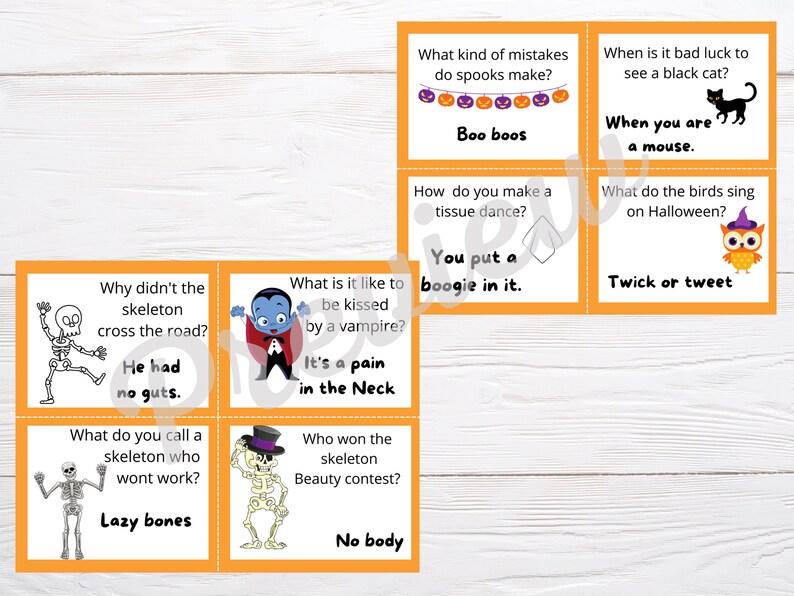 Halloween Lunch Box Jokes Printable Lunch Box Notes - Etsy