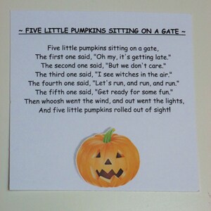 Pumpkin Hand Puppet, Finger Play Activity - Etsy