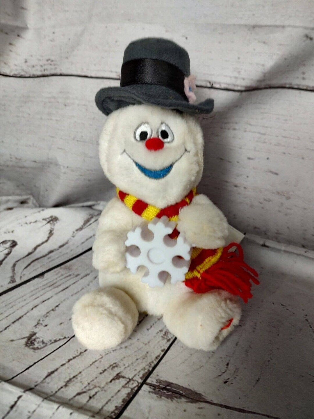 Gemmy Frosty the Snowman Animated Singing Snowflake Plush - Etsy