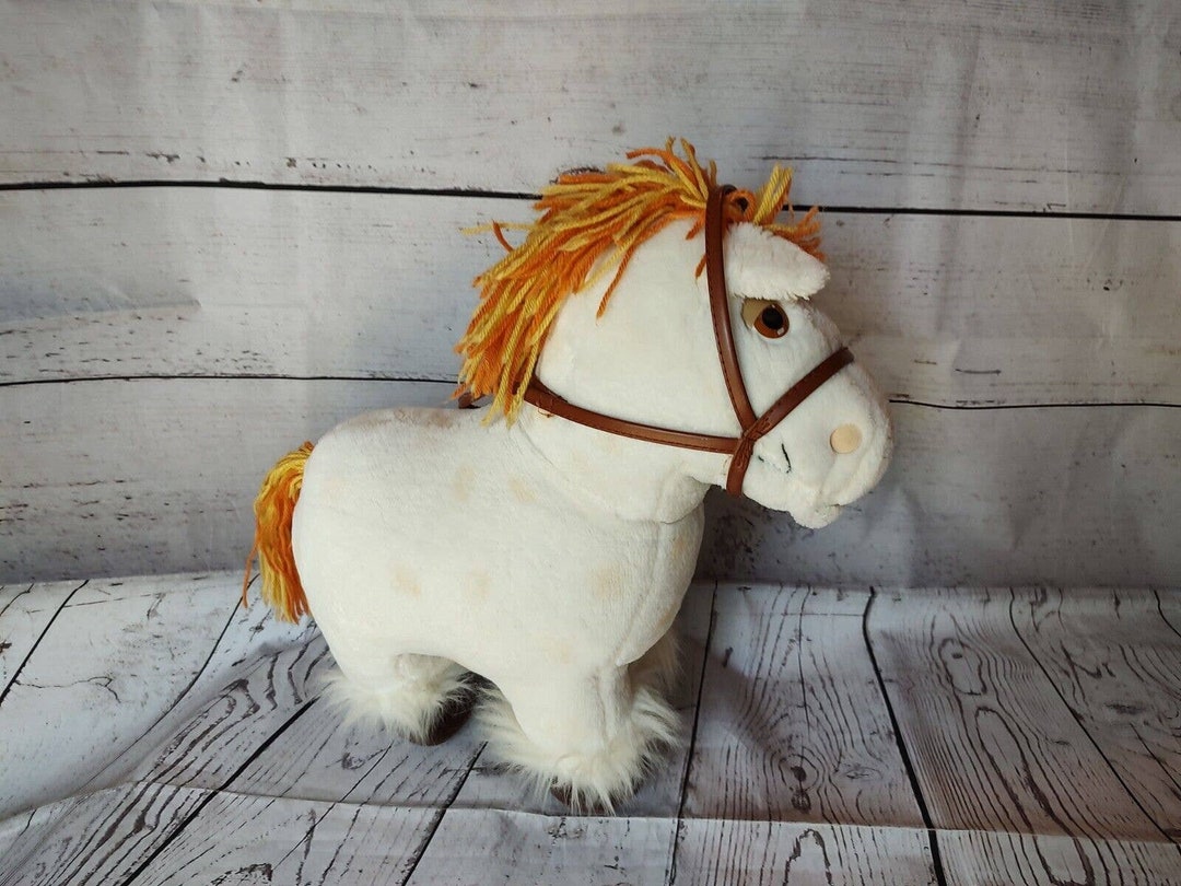 Vintage 1984 Cabbage Patch Kids Show Pony White Horse Stuffed Plush ...