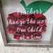 Teacher Gift, End of the Year, Teacher Appreciation, Apple Wall Hanging ...