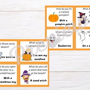 Halloween Lunch Box Jokes, Printable Lunch Box Notes - Etsy