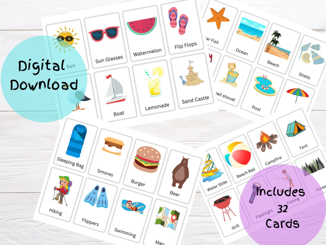 Summer Story Cards, Story Building Activity, Creativity Building ...