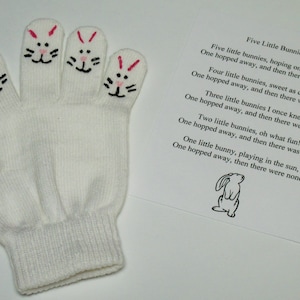 Easter Bunny Puppet, Hand Puppet, Finger Play, Counting Activty - Etsy