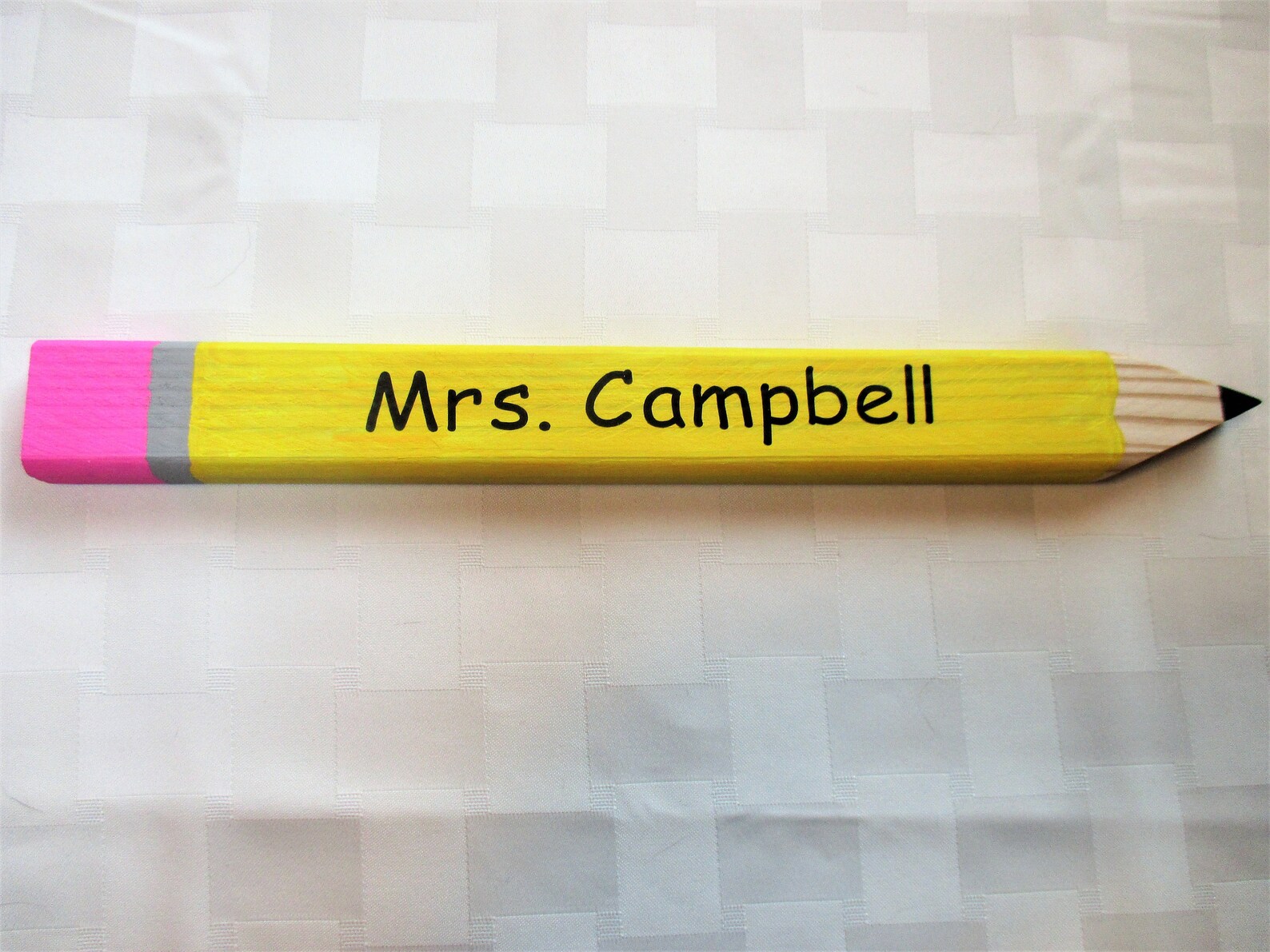 Teacher Name Pencil Teacher Gift Personalized Teacher Sign - Etsy