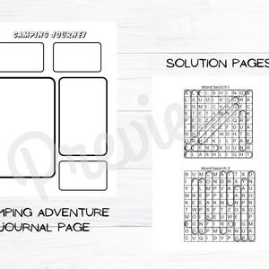 Camping Digital Download Activity Sheets for Ages 5-7 Mazes, Decoding ...
