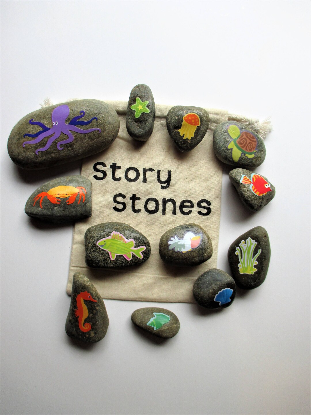 Ocean Adventure Story Stones, Imagination Builder, Teacher Gift, Story ...