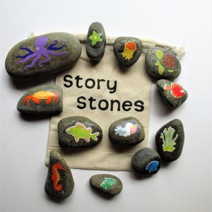 Ocean Adventure Story Stones, Imagination Builder, Teacher Gift, Story ...