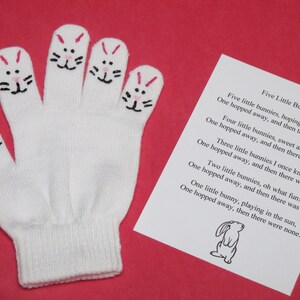 Easter Bunny Puppet, Hand Puppet, Finger Play, Counting Activty - Etsy