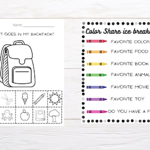 Back to School Ice Breaker Activities - Etsy